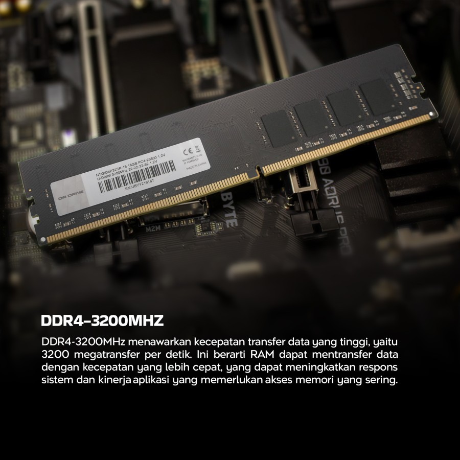 U-DIMM DDR4 16GB 3200MHz PC4-25600
